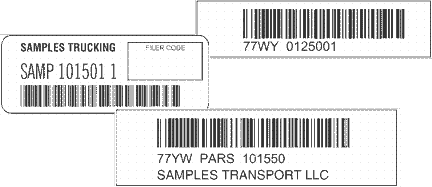 PARS and PAPS Labels. Approved by U.S. and Canada Customs